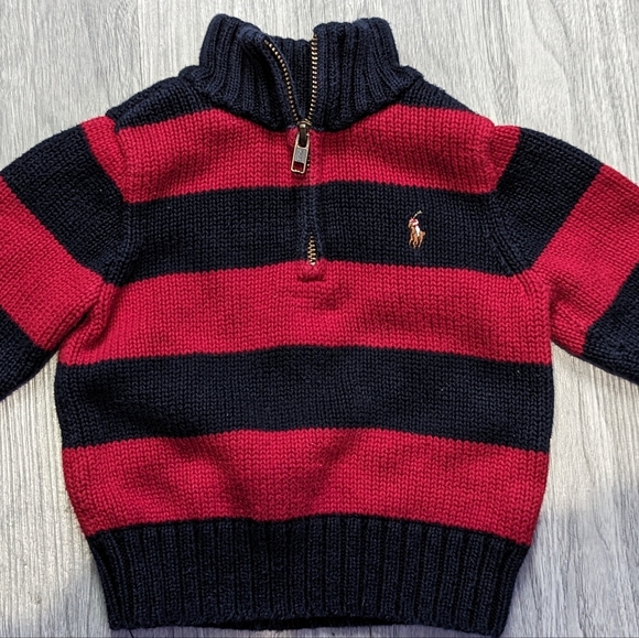 Polo Ralph Lauren | Shirts & Tops | Euc Polo Ralph Lauren 4 Zip Sweater ...